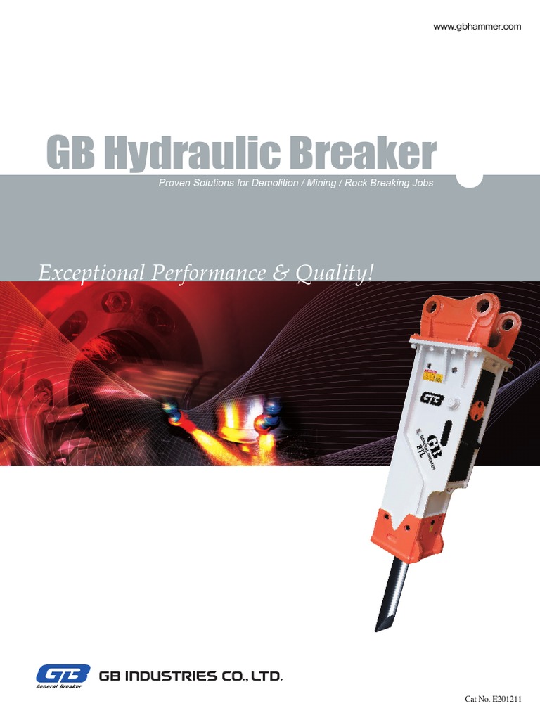 GB Hydraulic Breakers | PDF | Mechanical Engineering | Nature