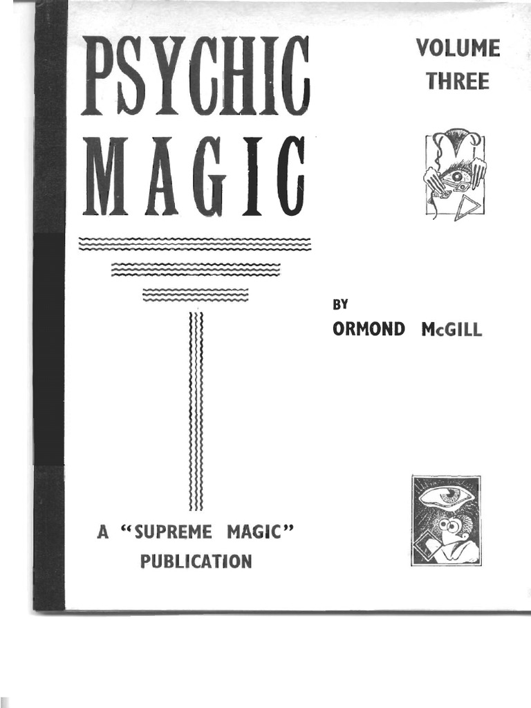 Ormond Mcgill Psychic Magic Vol 3 Pdf Pdf