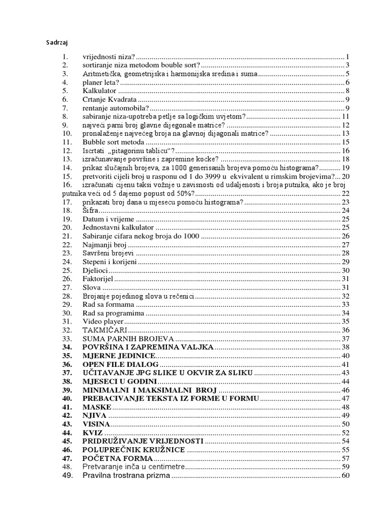 Visual Basic - Zadaci | PDF