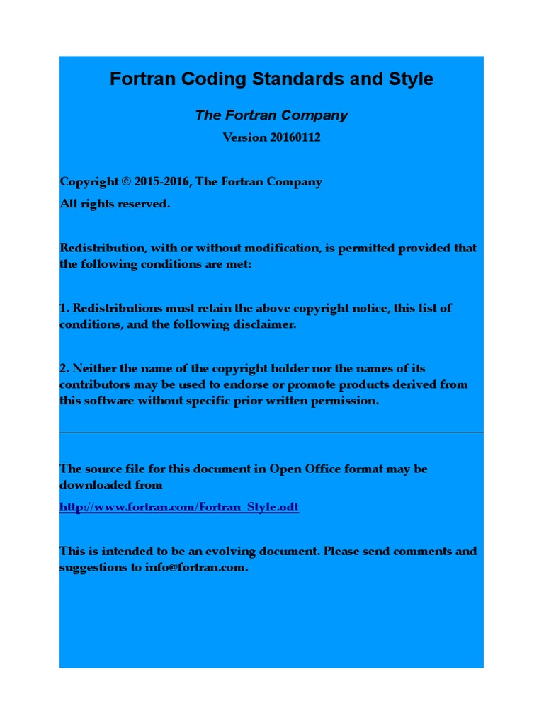 Fortran Style PDF | PDF | Parameter (Computer Programming) | Subroutine