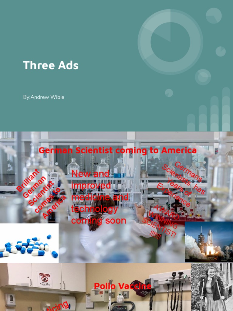 William Wible - Three Ads - Final Product | PDF | Science & Mathematics