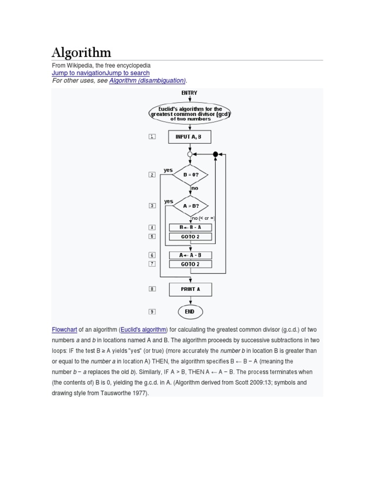 Algorithm: Jump To Navigationjump To Search | Download Free PDF | Algorithms | Programming Language