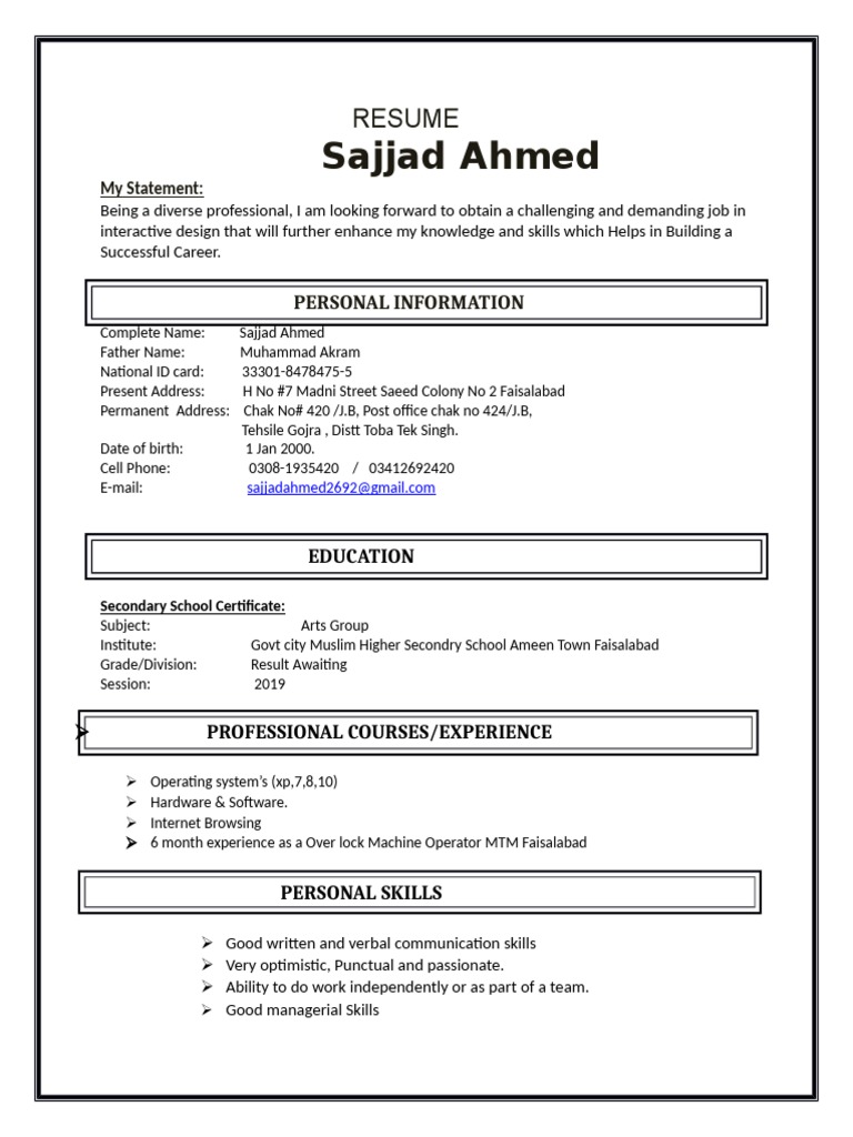 Sajjad Ahmed | PDF