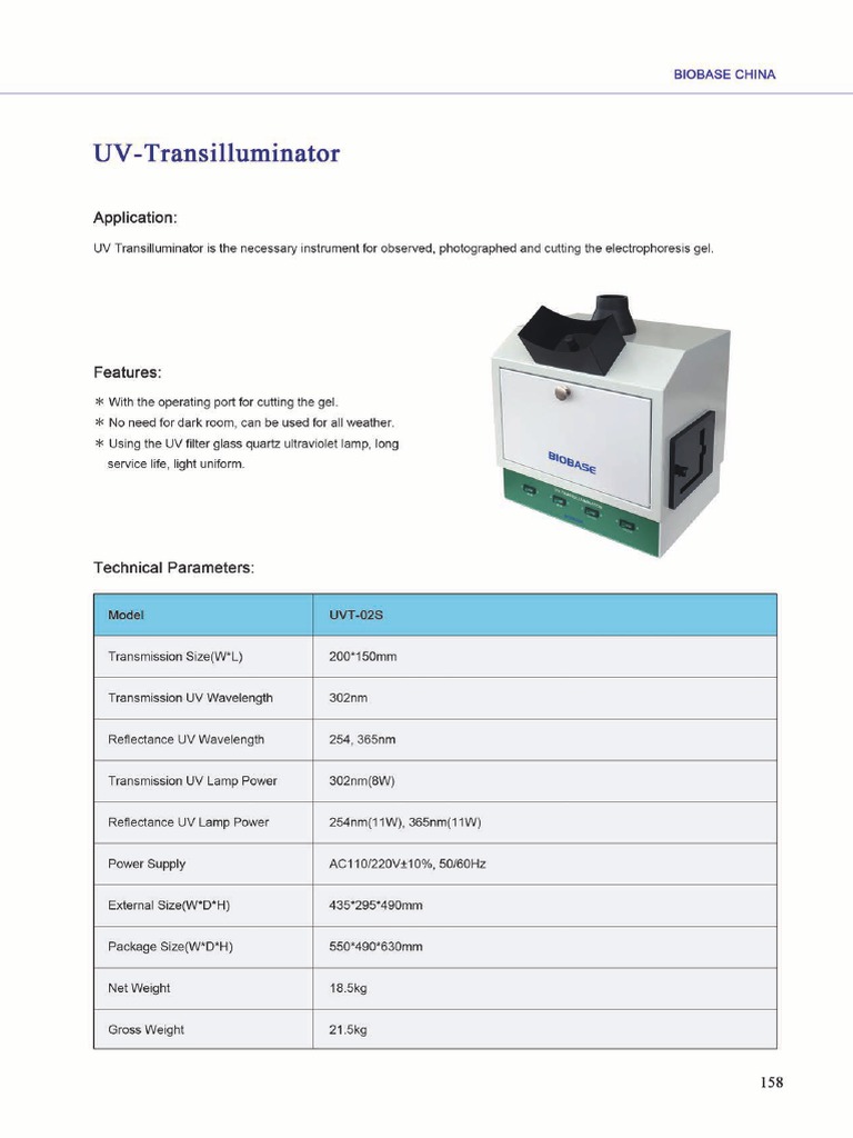 UV Transilluminator | PDF