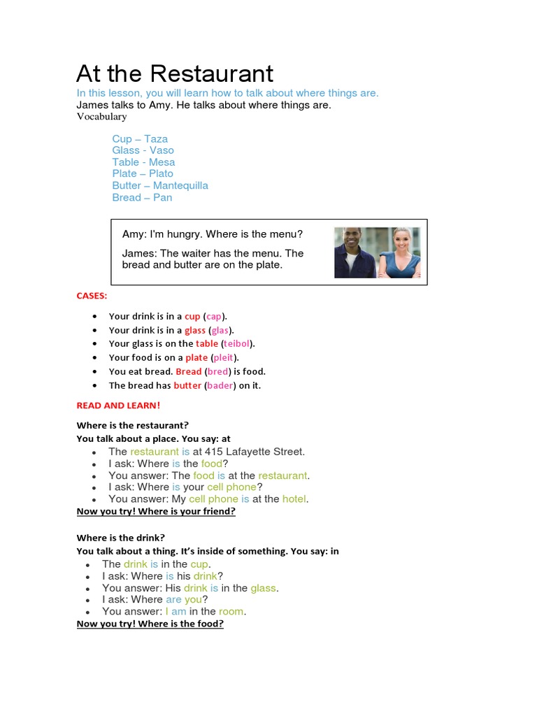 Beginner Spanish Vocabulary | PDF | Food Retailing | Home