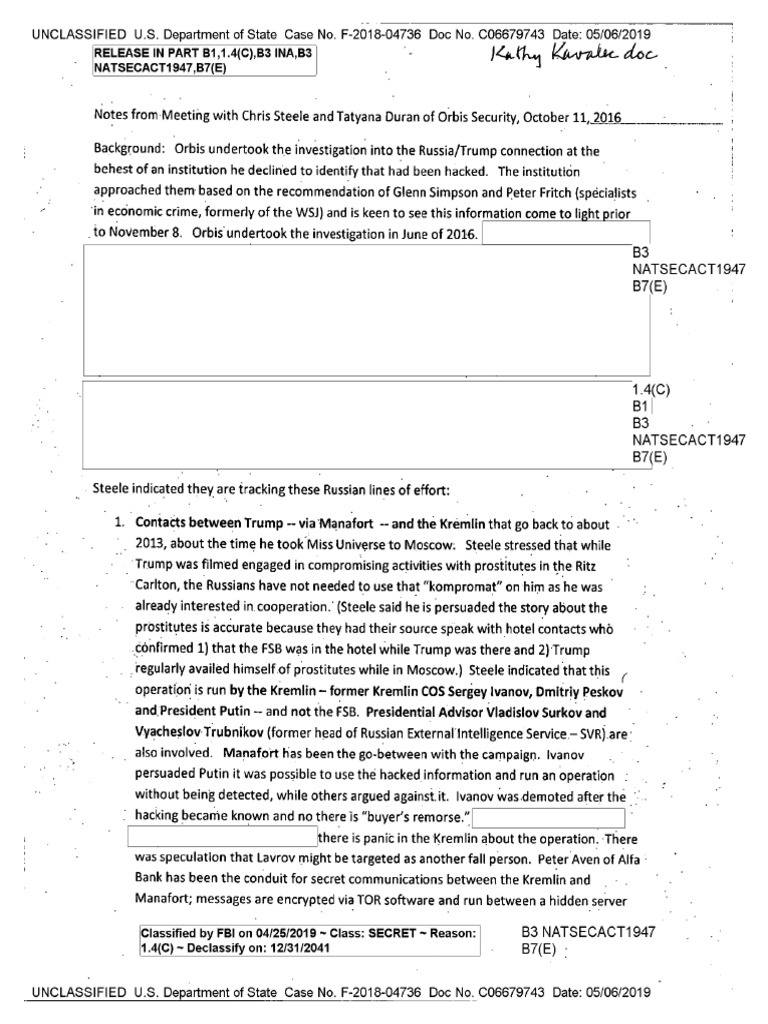Kavalec Less Redacted Memo | PDF