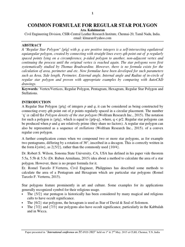 Star Polygon | PDF | Polygon | Elementary Mathematics