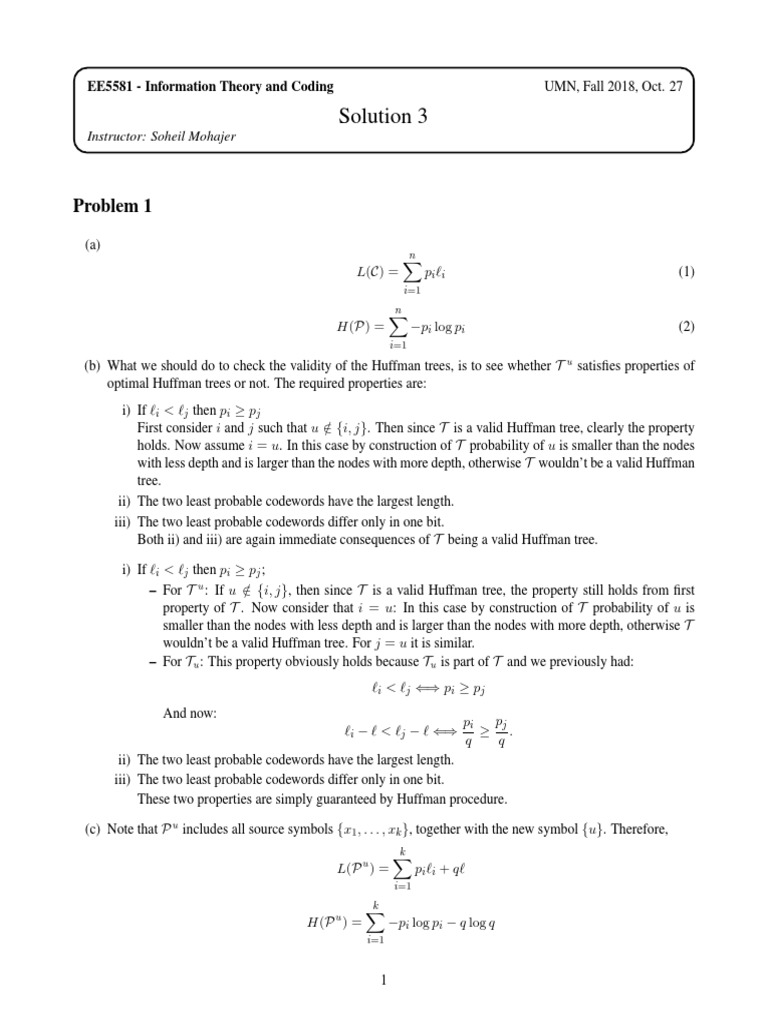 Solution 3: Problem 1 | PDF | Algorithms | Teaching Mathematics