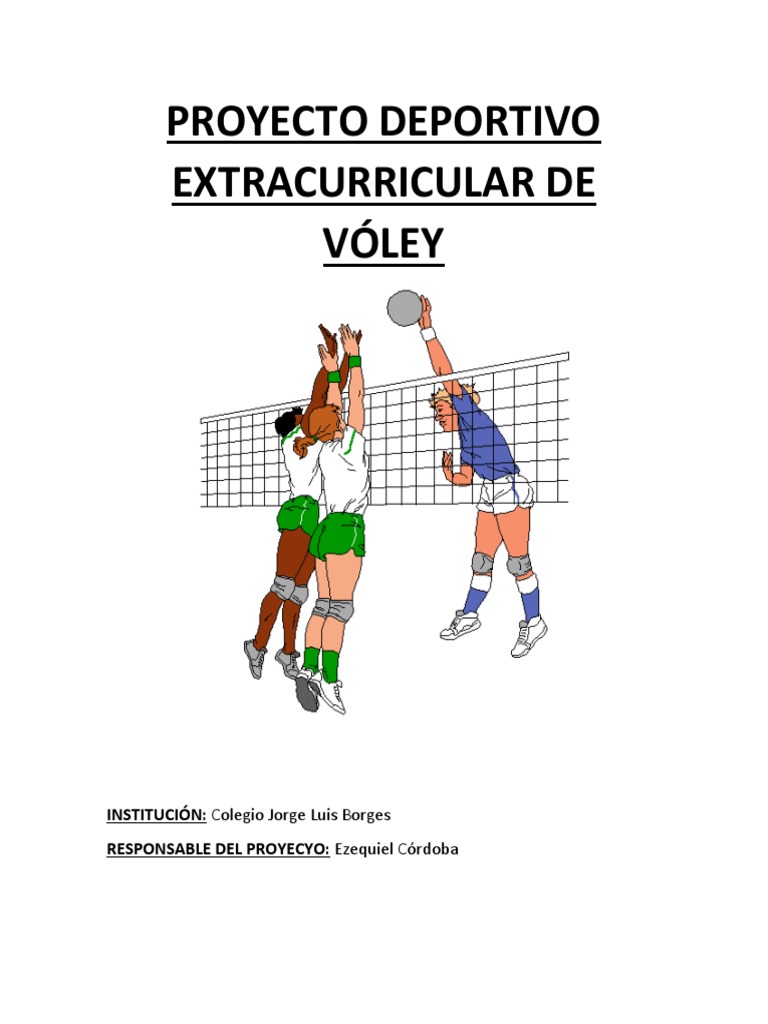 Proyecto Deportivo de Vóley | PDF | Evaluación | Deportes