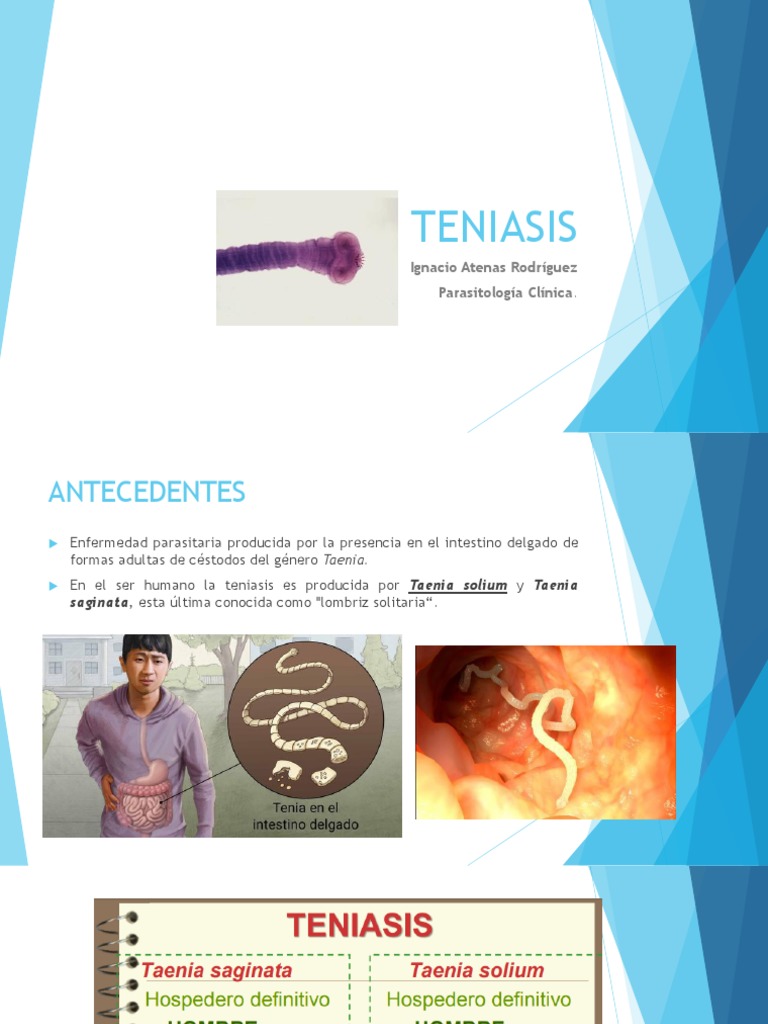 Teniasis | PDF | Medicina CLINICA | Especialidades Medicas