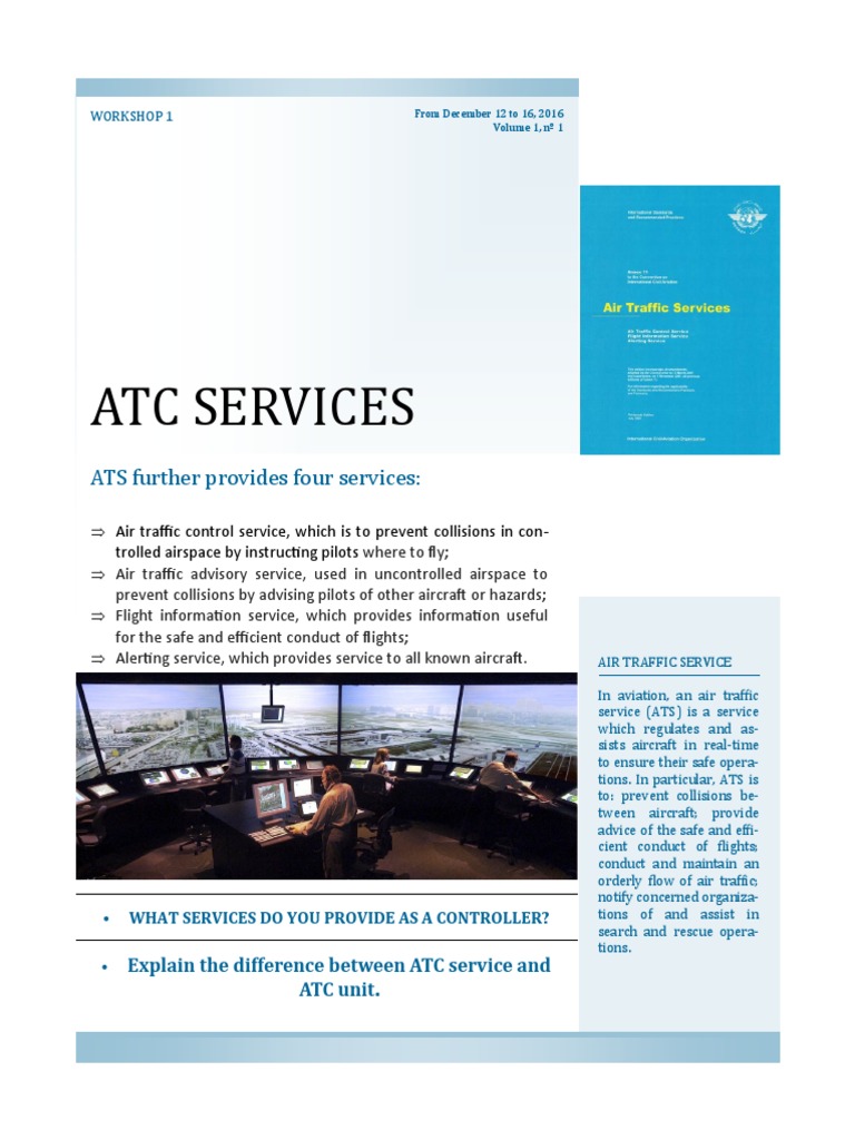 Atc Services: ATS Further Provides Four Services | PDF | Air Traffic ...
