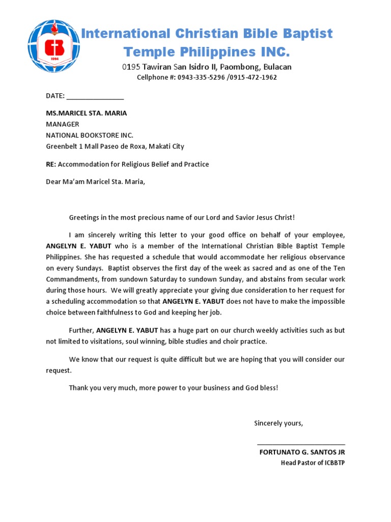 Religious Accomodation | PDF