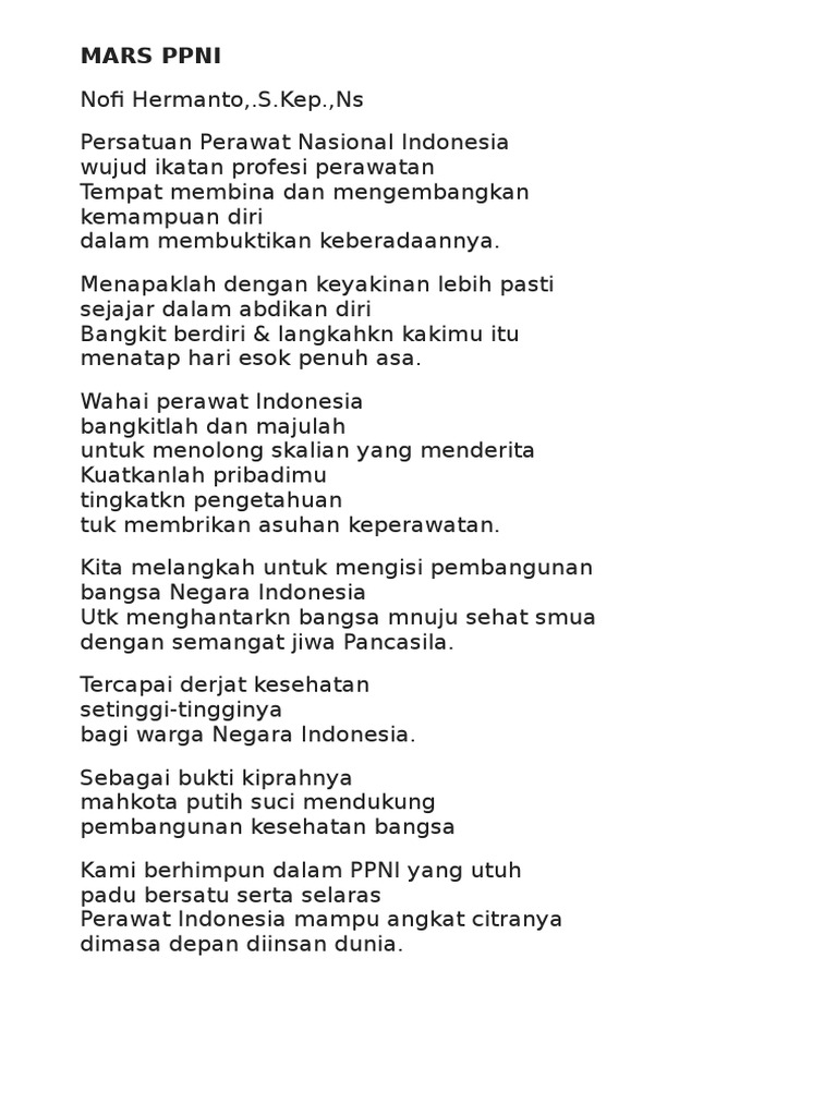 Mars PPNI Teks | PDF