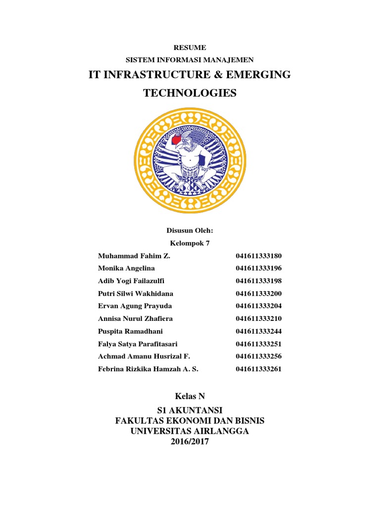 Ringkasan SIM Chap 5 - IT Infrastructure and Emerging Technologies | PDF