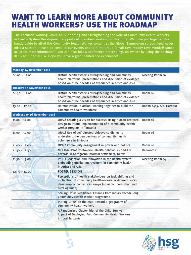 Want To Learn More About Community Health Workers? Use The Roadmap ...
