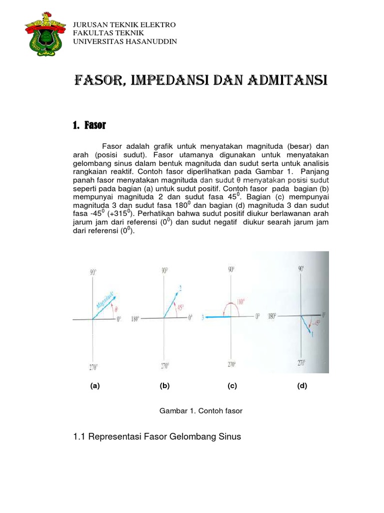 10 Fasor, Impedansi Dan Admitansi | PDF
