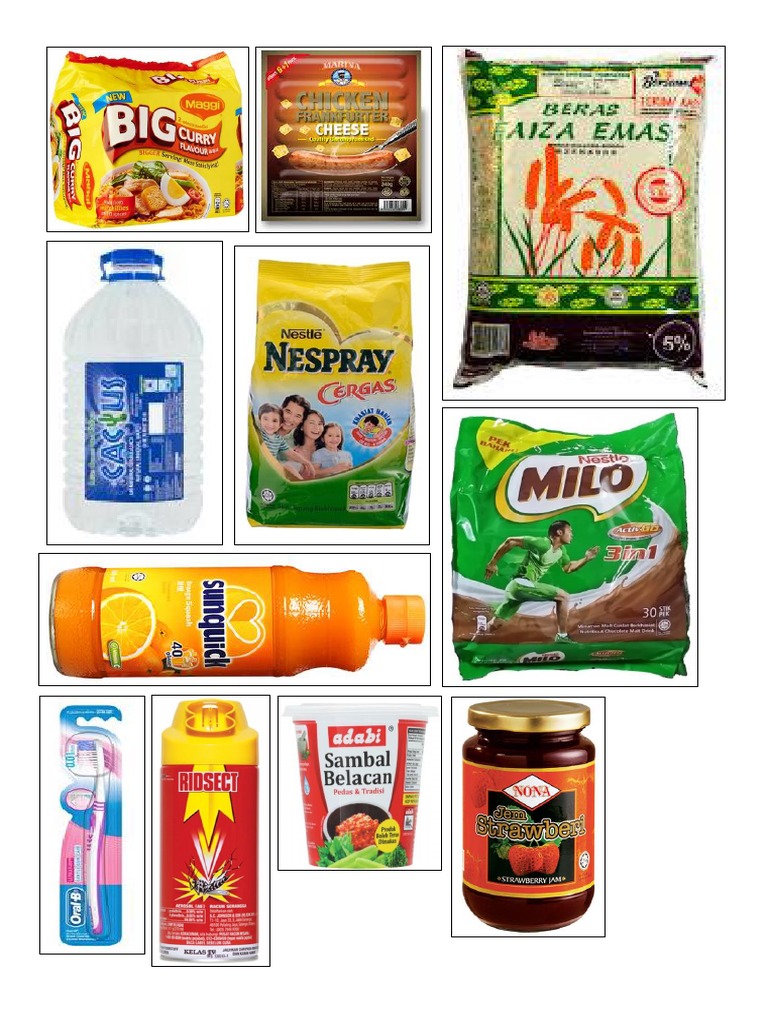 Kad Gambar Barang Runcit | PDF