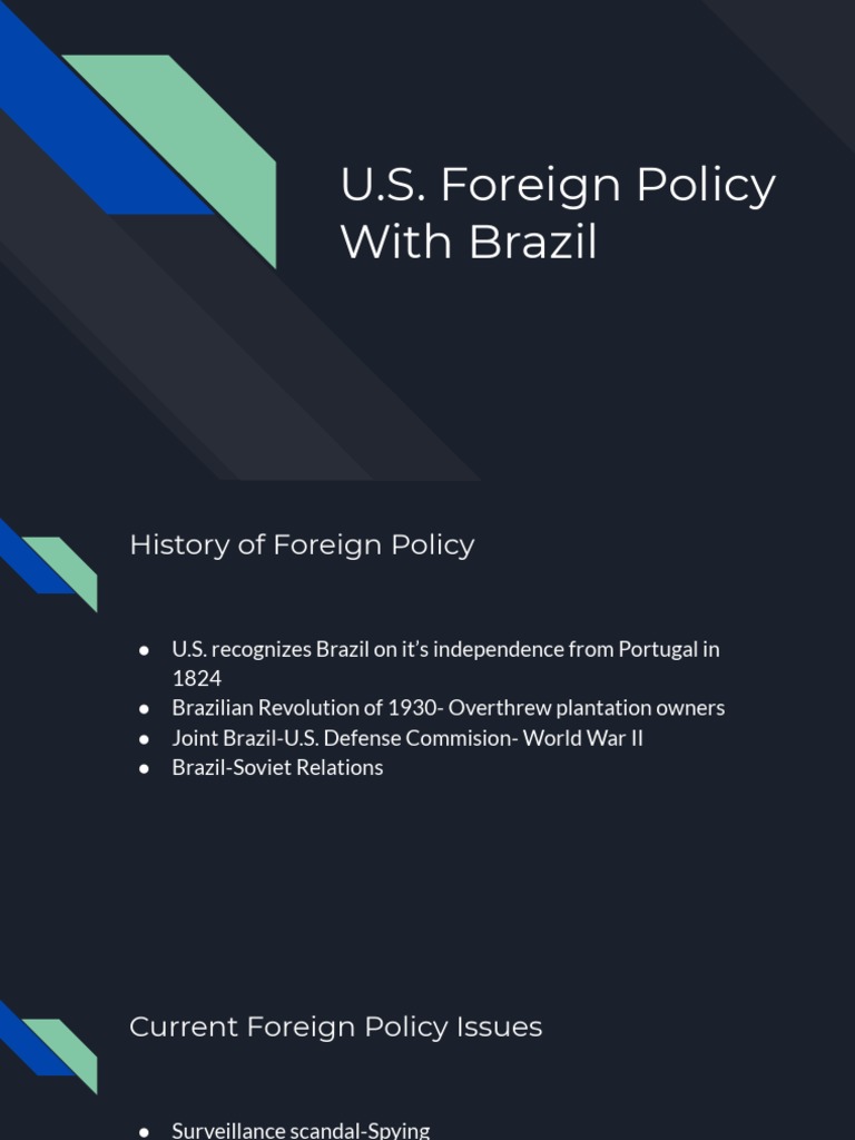 U.S.-Brazil Foreign Policy Overview | PDF