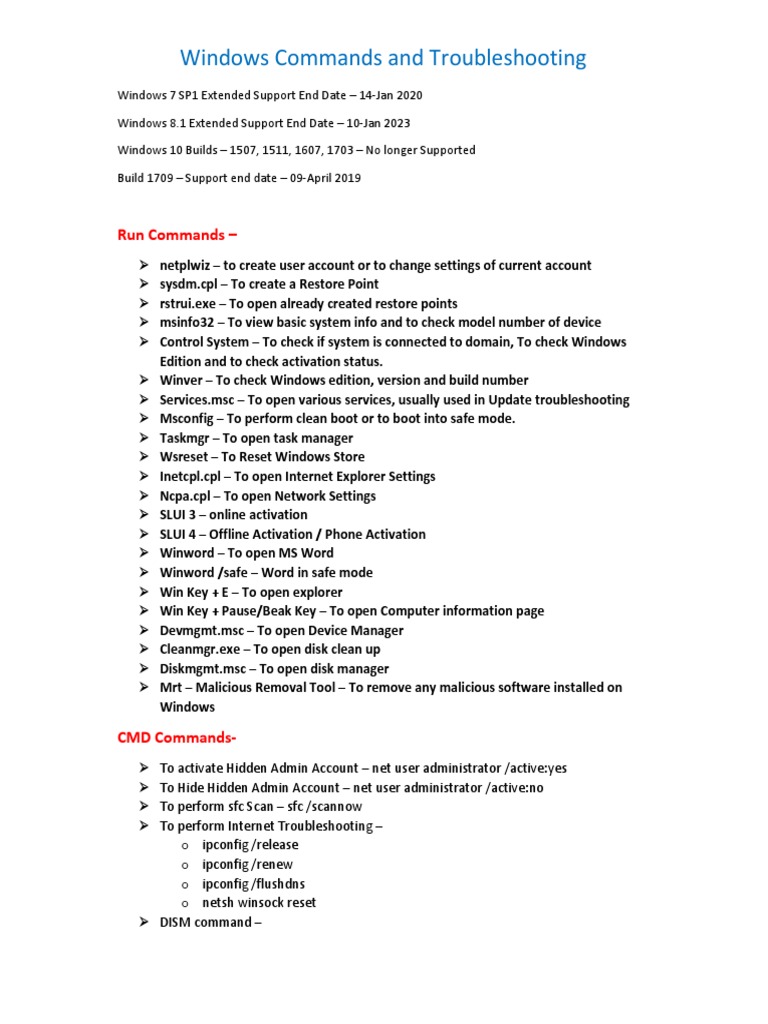 Windows Troubleshooting | PDF | Malware | Microsoft Windows