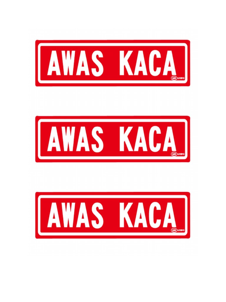 Awas Kaca Ok | PDF