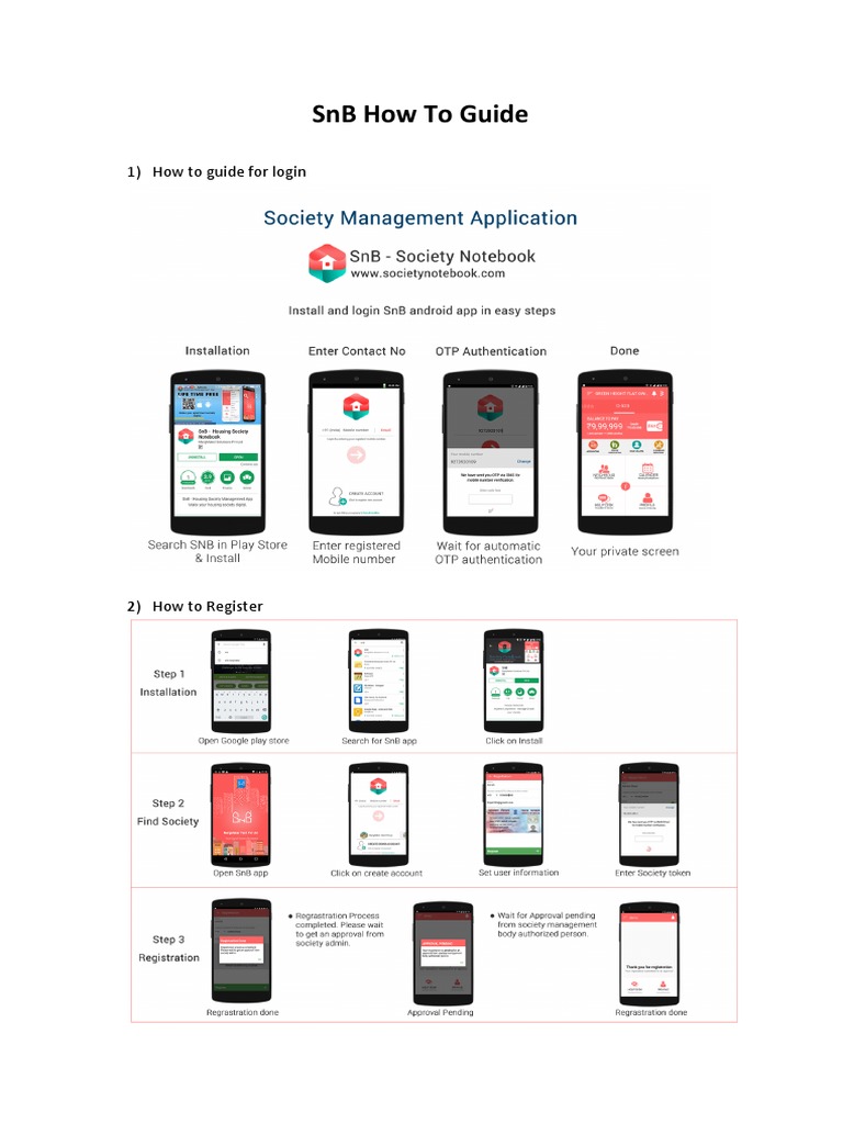 SNB How To Guide | PDF