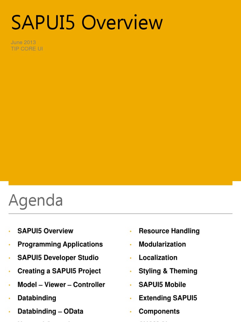 SAPUI5 Training | PDF | Java Script | Method (Computer Programming)