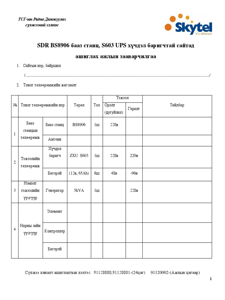 SDR BS8906, Ups S603 | PDF