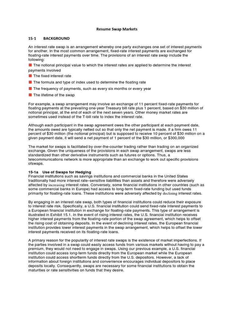Understanding Interest Rate Swaps | PDF | Credit Default Swap | Swap ...