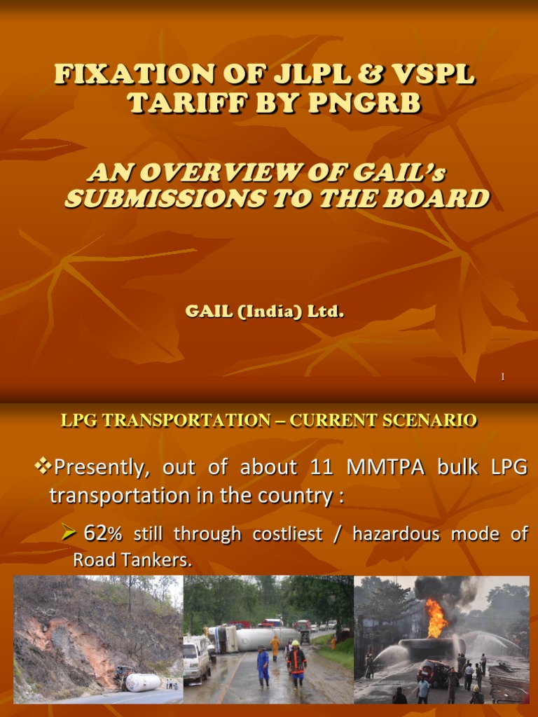 Fixation of JLPL & VSPL Tariff by PNGRB: An Overview of Gail'S ...