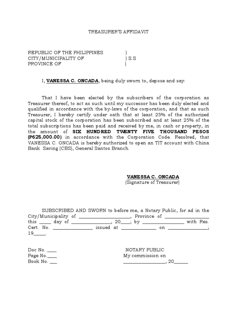 (P625,000.00) in Accordance With The Corporation Code. Resolved, That ...