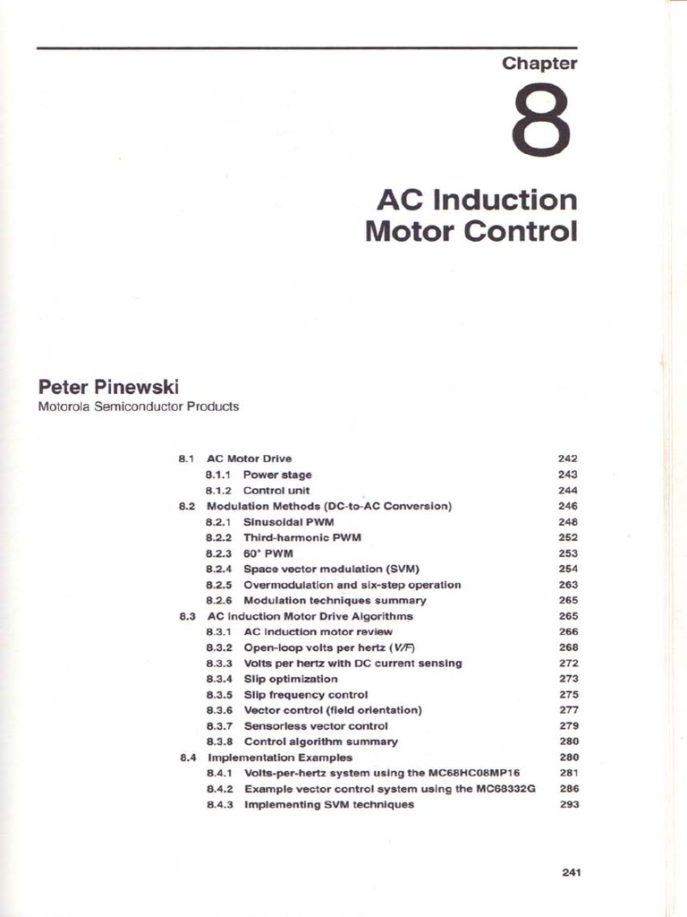 Capitulo8 Motor Control Electronics Handbook | PDF