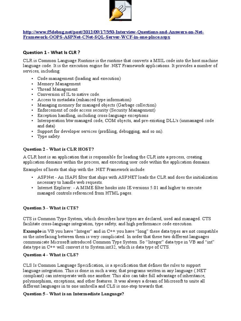 350InterViewQuestions (2 Files Merged) | PDF | Inheritance (Object Oriented Programming) | Class ...