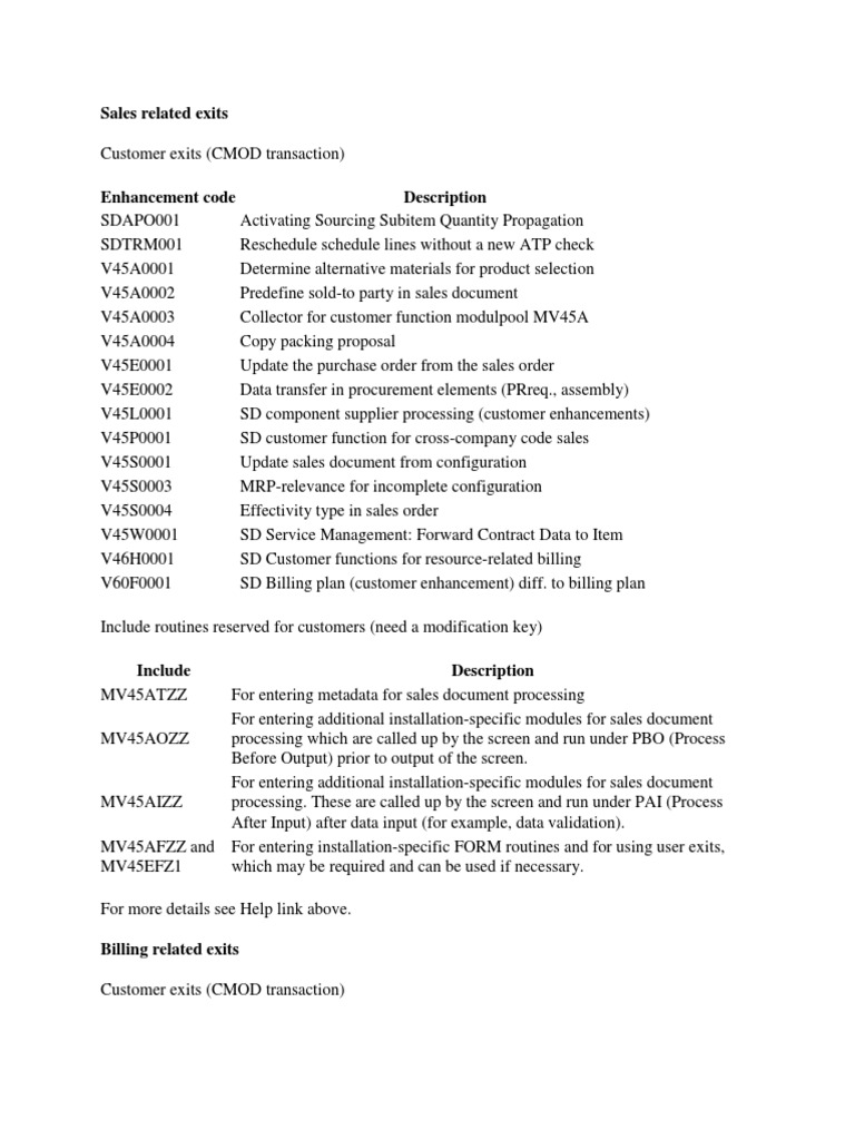 Sales Related Exits | PDF | Invoice | Sales