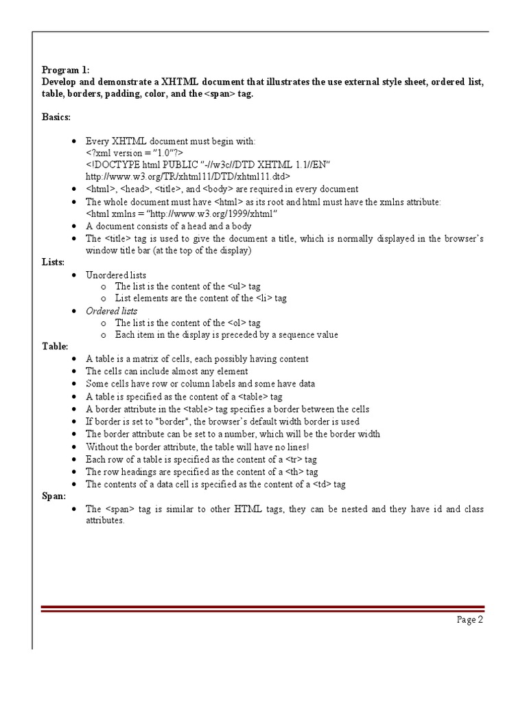 XHTML and JavaScript Programming Guide | PDF | Html Element | Xslt