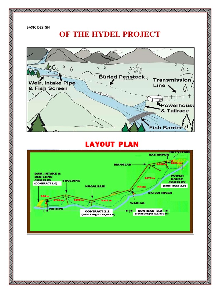 Of The Hydel Project: Layout Plan | PDF | Pump | Chemical Engineering