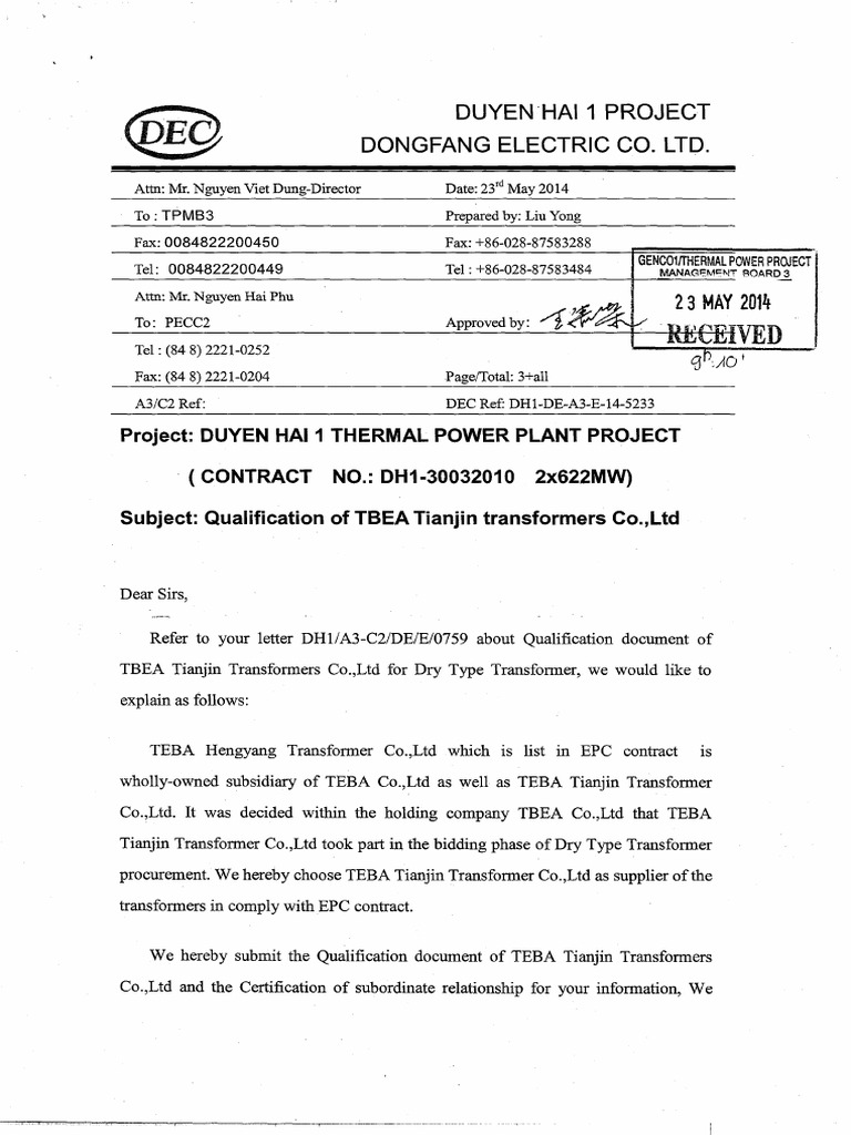 Qualification of TBEA Tianjin Transformers PDF | PDF | Electric Power ...