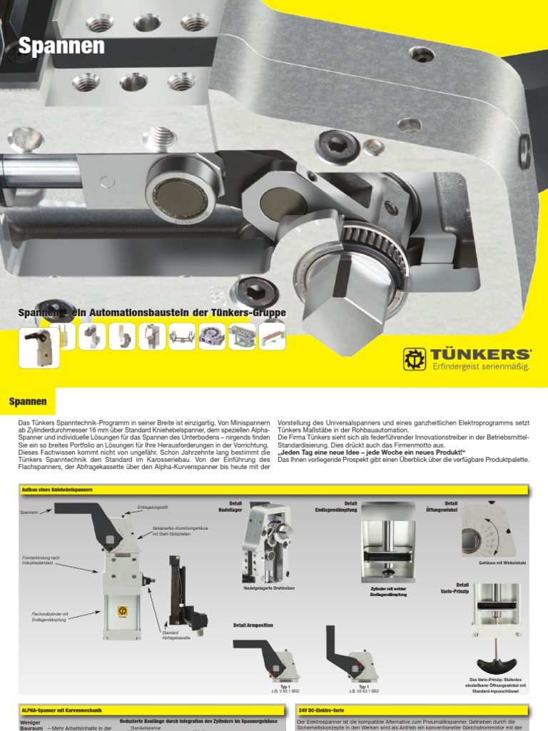 Tuenkers Spanner Ubersicht de | PDF