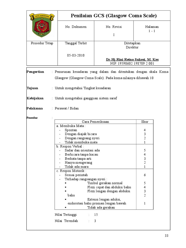 A 20 Penilaian - Gcs | PDF