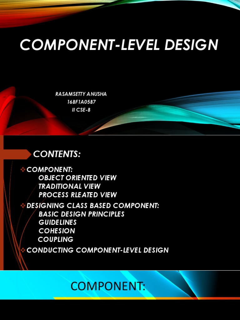 Component Level Design | PDF