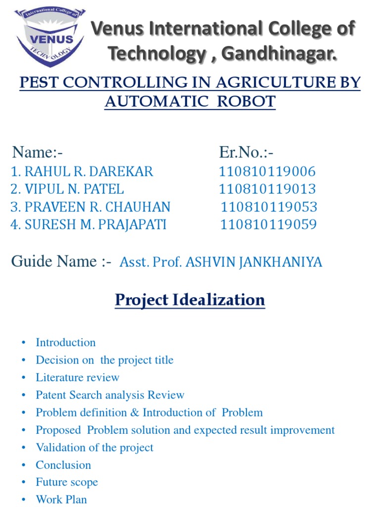 Automated Pest Control Robot in Agriculture | PDF | Robot | Robotics