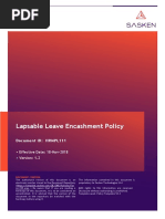 Leave Encashment Application Form | PDF | Career & Growth
