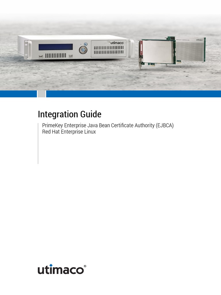 PrimeKey PKI Appliance Operations Manual | PDF | Public Key Certificate ...
