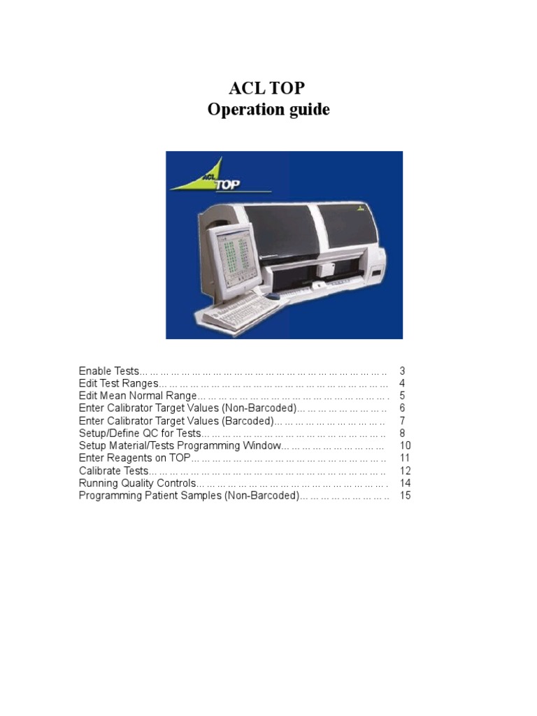 Sop Acl Top 300 | PDF