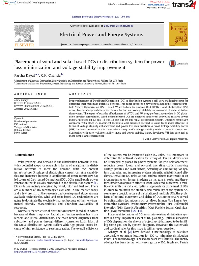 13-2013-Placement of Wind and Solar Based DGs in Distribution System ...