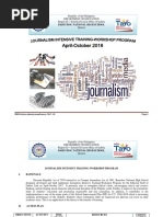 Action Plan and Journalism Training Matrix | PDF | Journalism | News