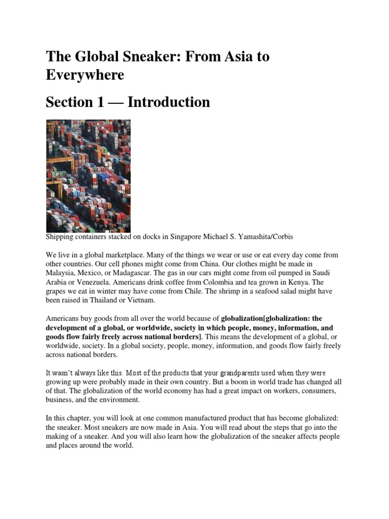 32 The Global Sneaker | Download Free PDF | Sneakers | Globalization