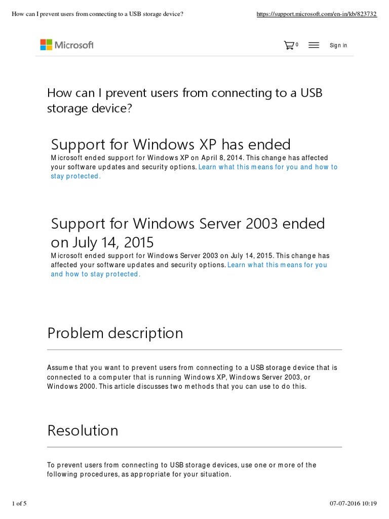 Prevent USB | PDF | Windows Registry | Microsoft Windows