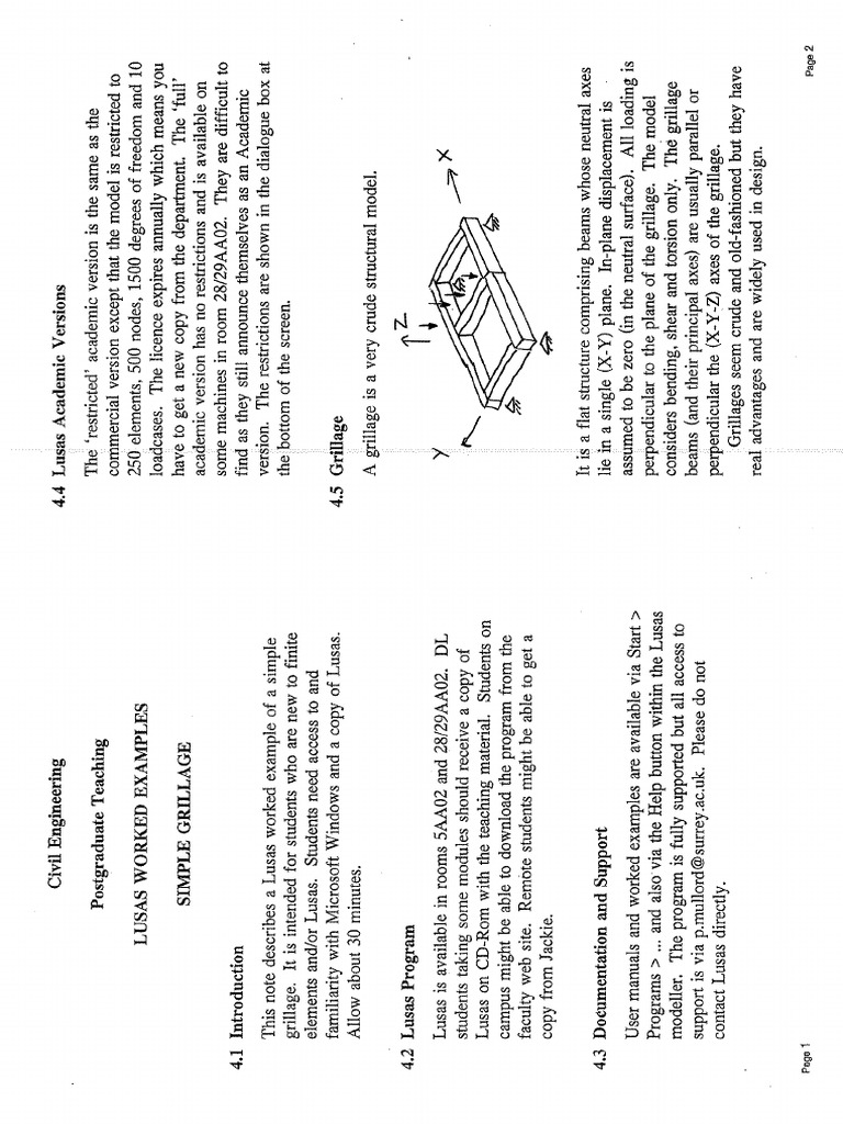 Tutorial On Lusas | PDF