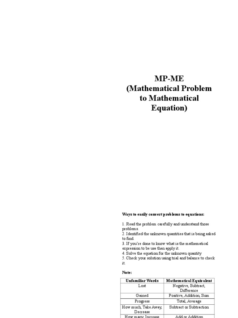 Module of MP-ME | PDF | Fraction (Mathematics) | Numbers