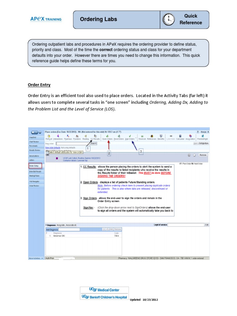 Ordering Outpt Labs 110612 | PDF | Computing | Computing And Information Technology